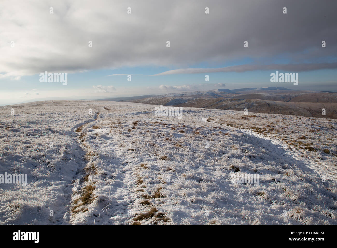 The summit of Fan Fawr in the Brecon Beacons.National Park Stock Photo ...