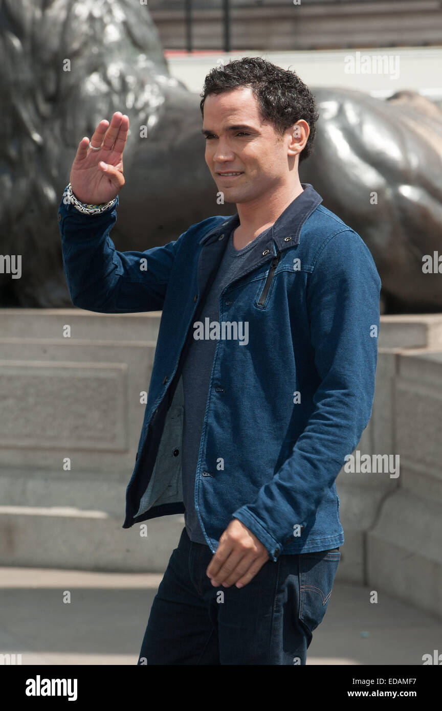 'Hercules' Photocall held on Trafalgar Square. Featuring: Reece Ritchie ...