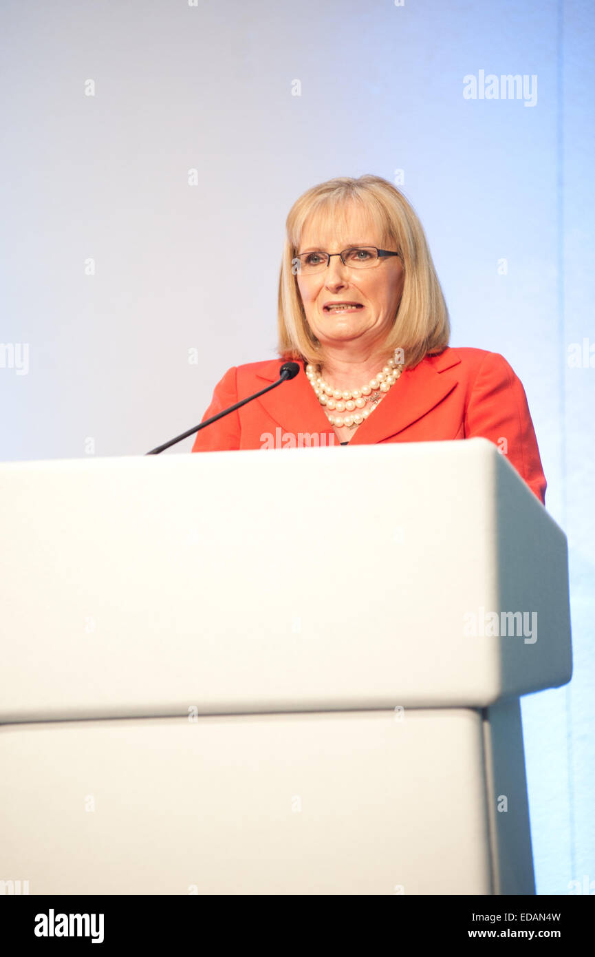 Margaret Curran former MP speaking at a conference Stock Photo - Alamy