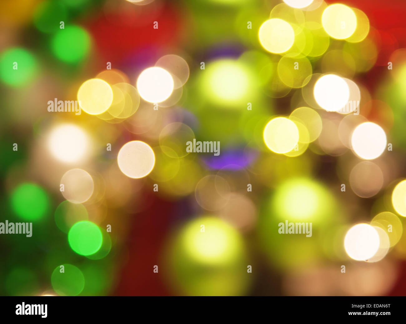 Blurred view twinkling christmas lights hi-res stock photography and ...