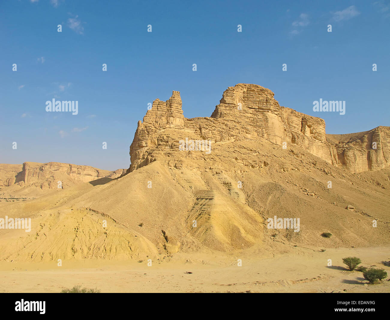 Clay rocks surrounding Riyadh city in Saudi Arabia Stock Photo - Alamy