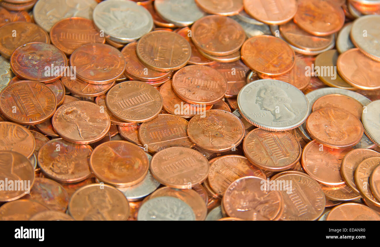 Us coins assortment hi-res stock photography and images - Alamy