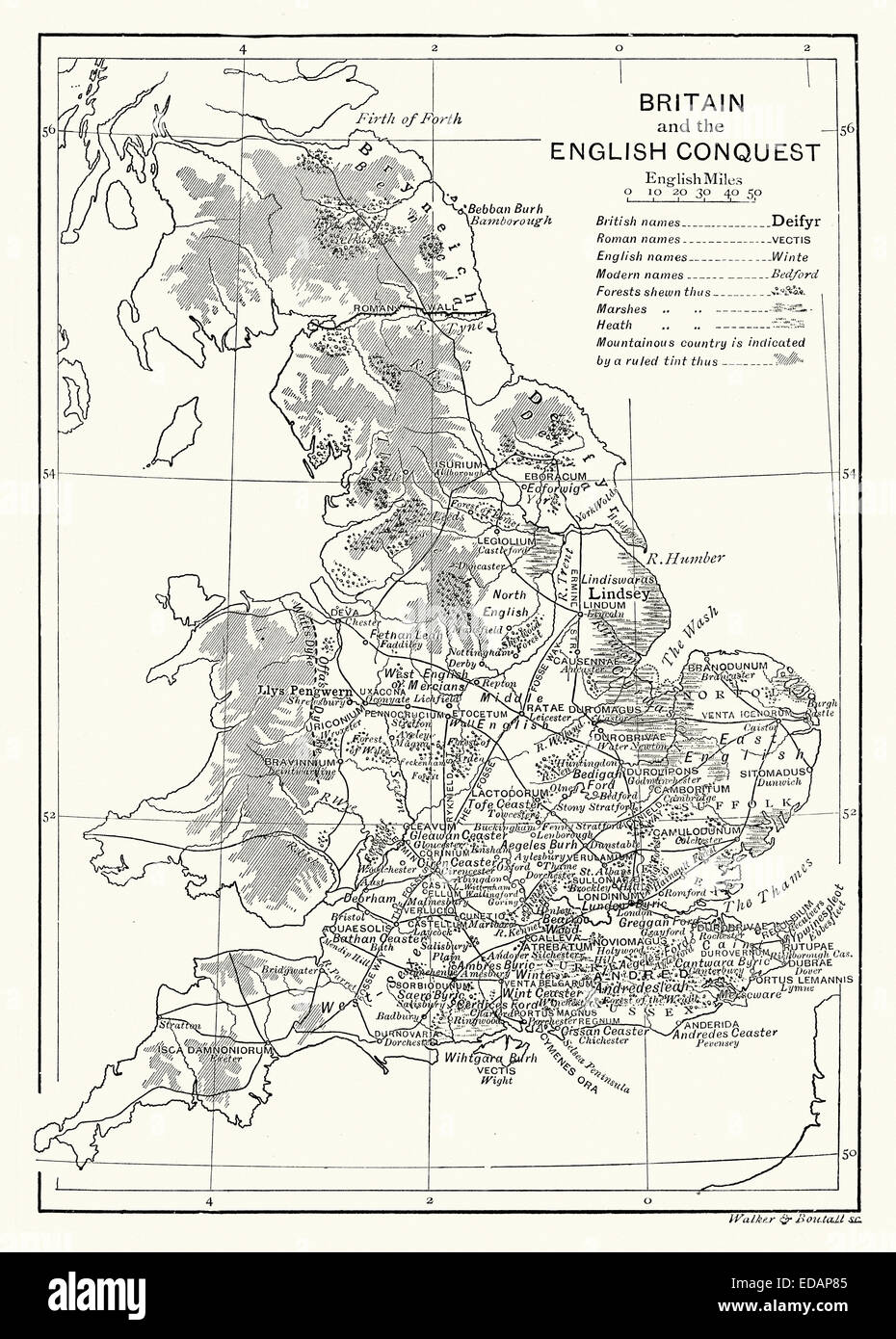 Map Britain Dark Ages