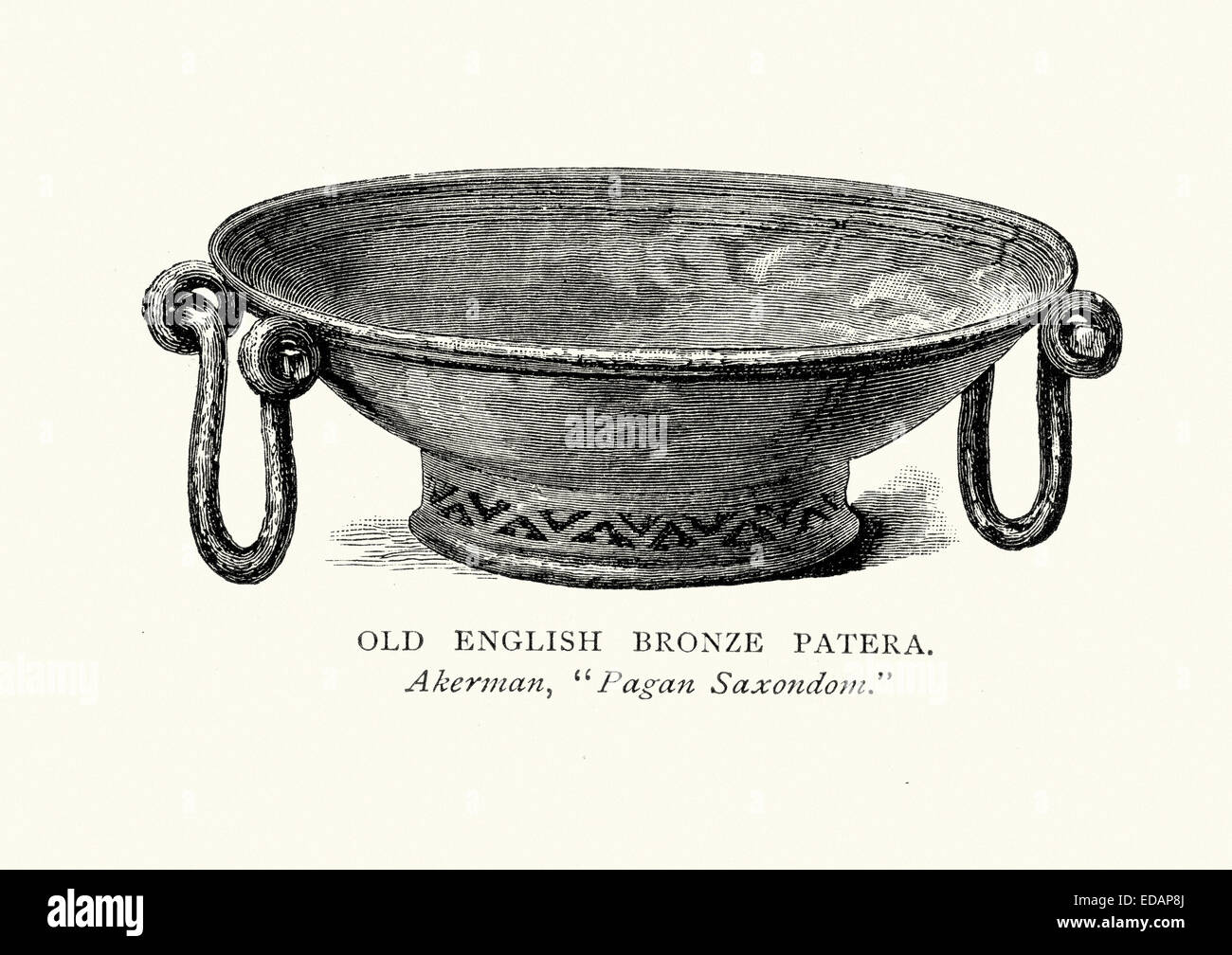 Old English artifacts, Anglo Saxon bronze patera. In the material ...