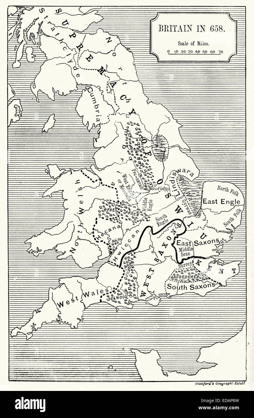 Anglo saxon map hi-res stock photography and images - Alamy