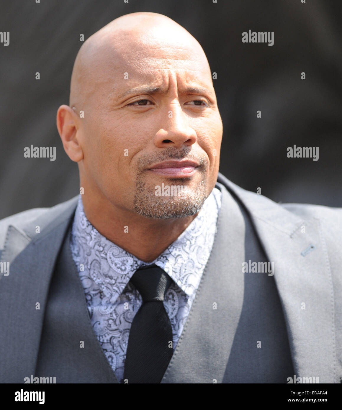 'Hercules' photocall held in Trafalgar Square Featuring: Dwayne Johnson ...