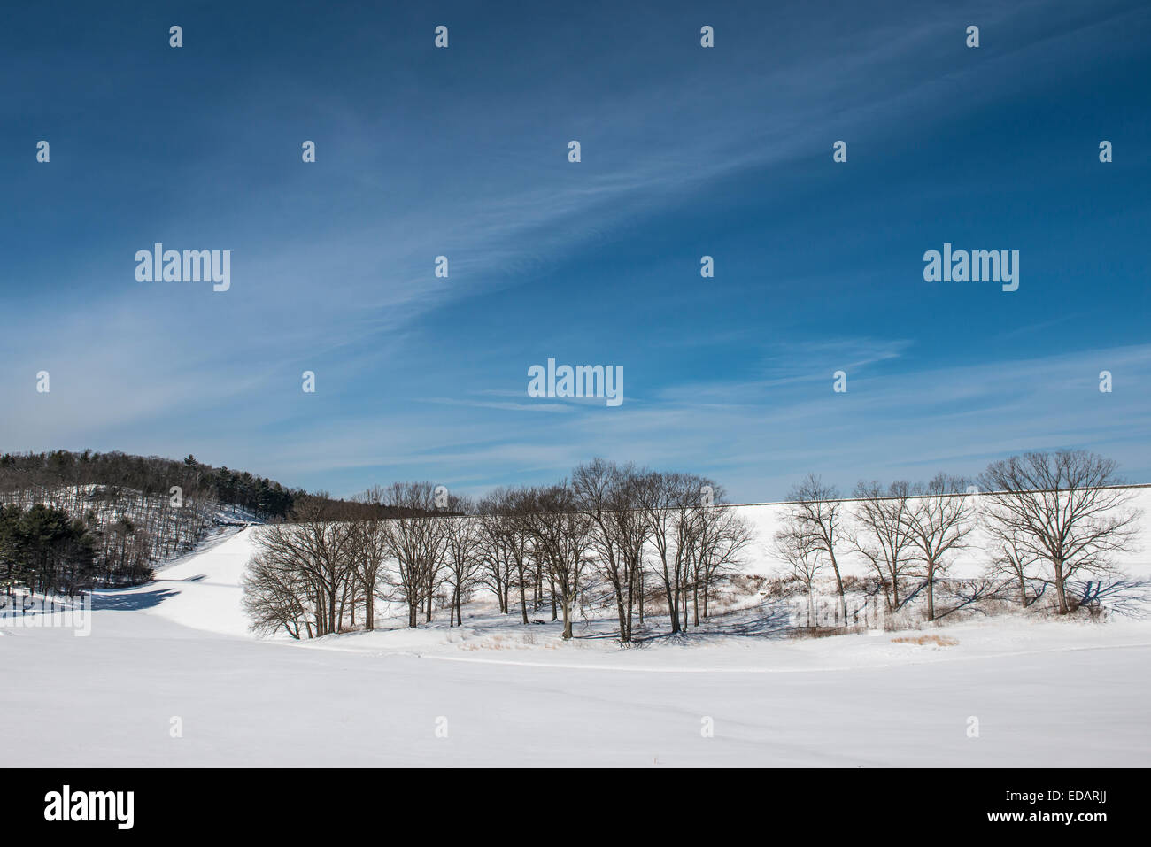 X. Henry Goodnough Dike, Quabbin Park, Ware, Massachusetts Stock Photo ...