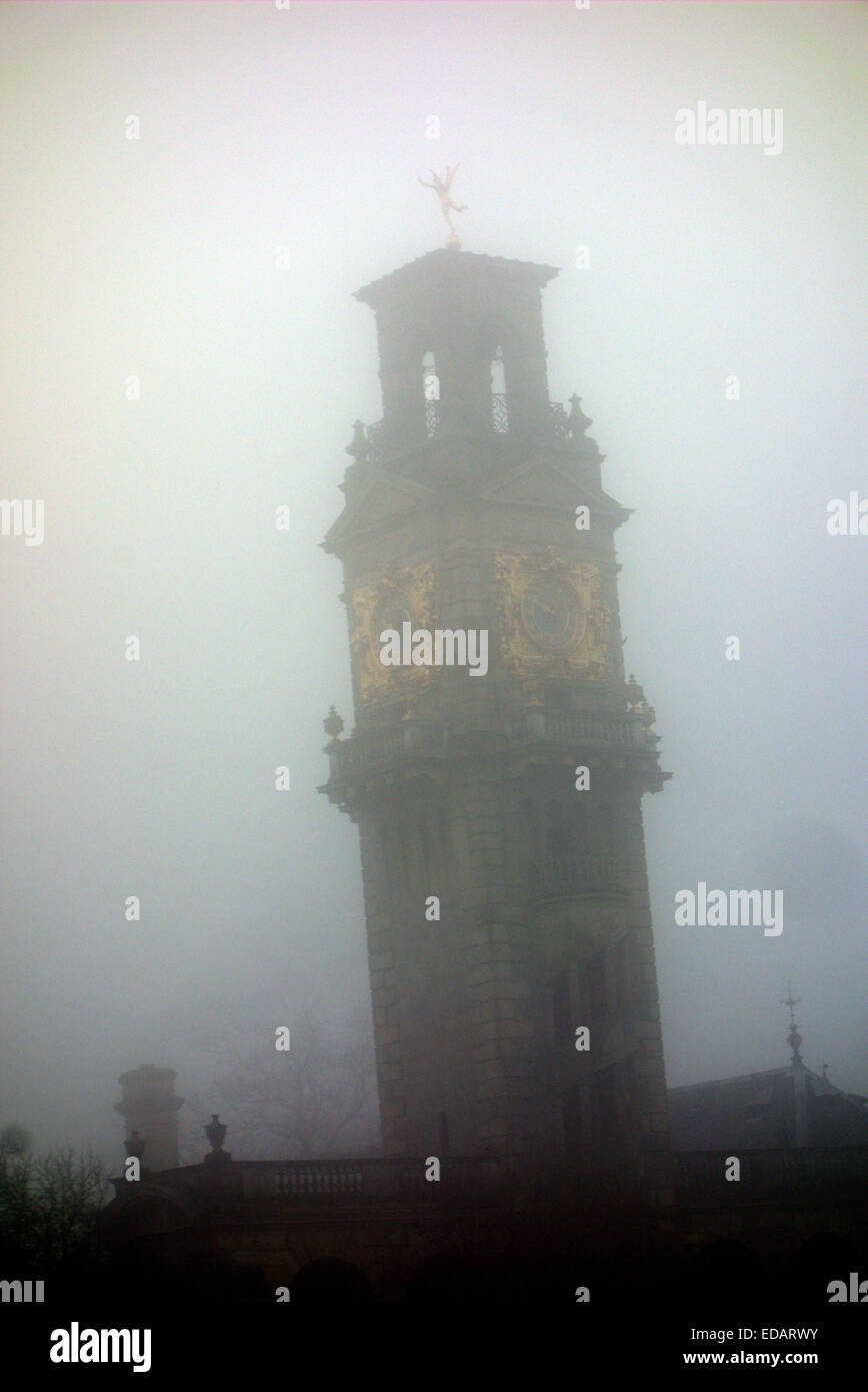 The nearby 100-foot (30m) clock tower was added in 1861 and is the work ...