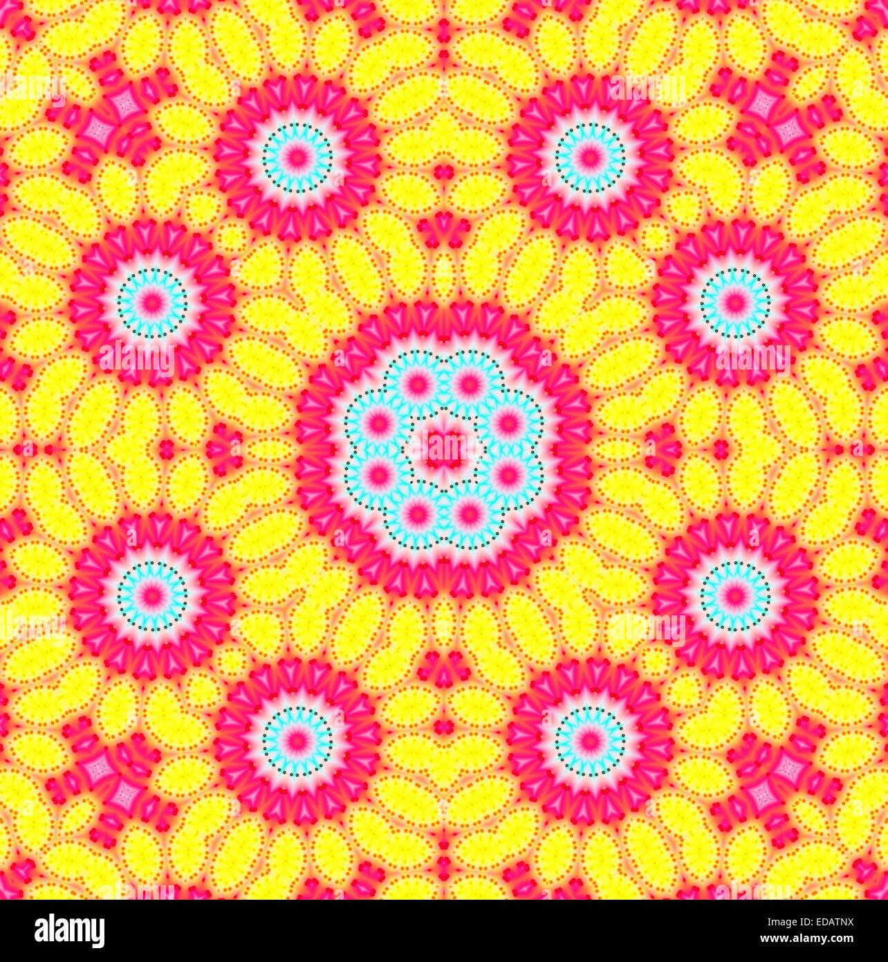 Bright pattern background with abstract flower Stock Photo - Alamy