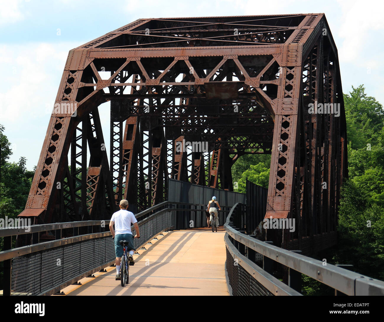 Great Allegheny Passage Bike Rail Trail bridge Pennsylvania Stock Photo ...