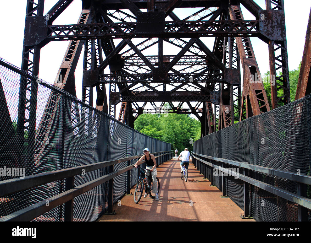 Great Allegheny Passage Bike Rail Trail bridge Pennsylvania Stock Photo ...