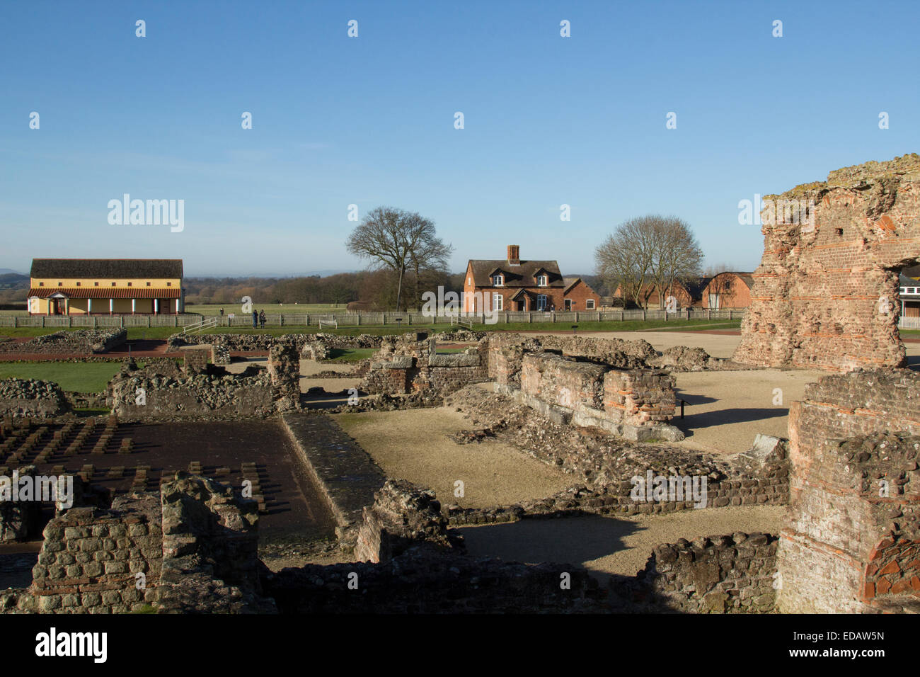 Wroxeter Roman City - Shropshire Stock Photo - Alamy