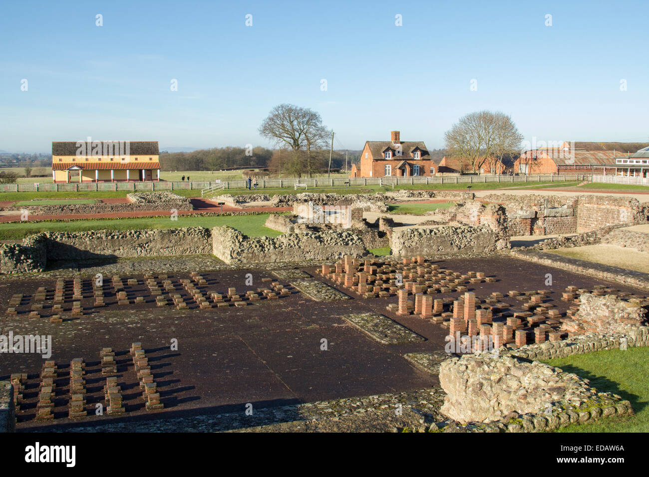 Wroxeter Roman City - Shropshire Stock Photo - Alamy