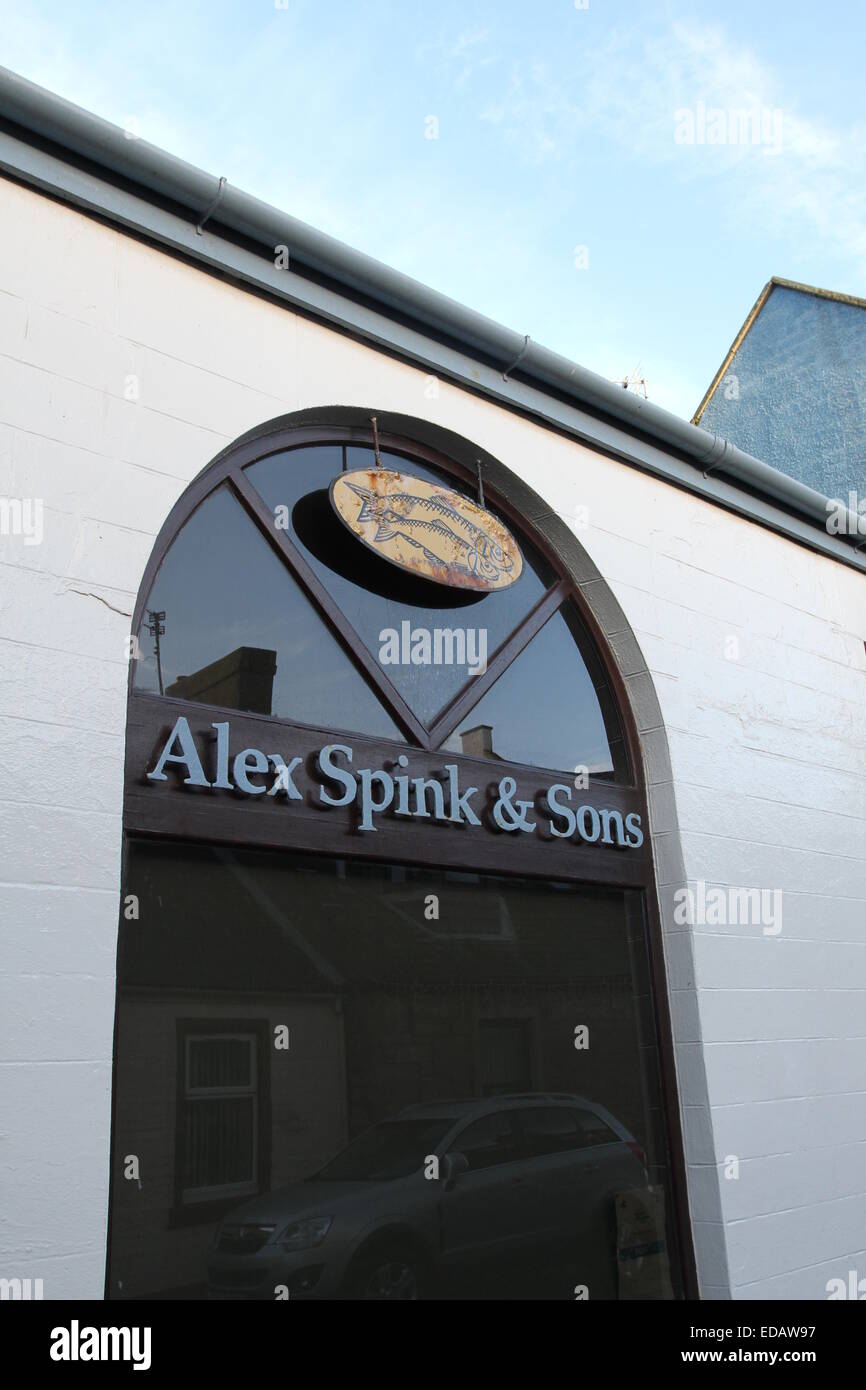 Alex Spink and Sons sign Arbroath Scotland January 2015 Stock Photo - Alamy
