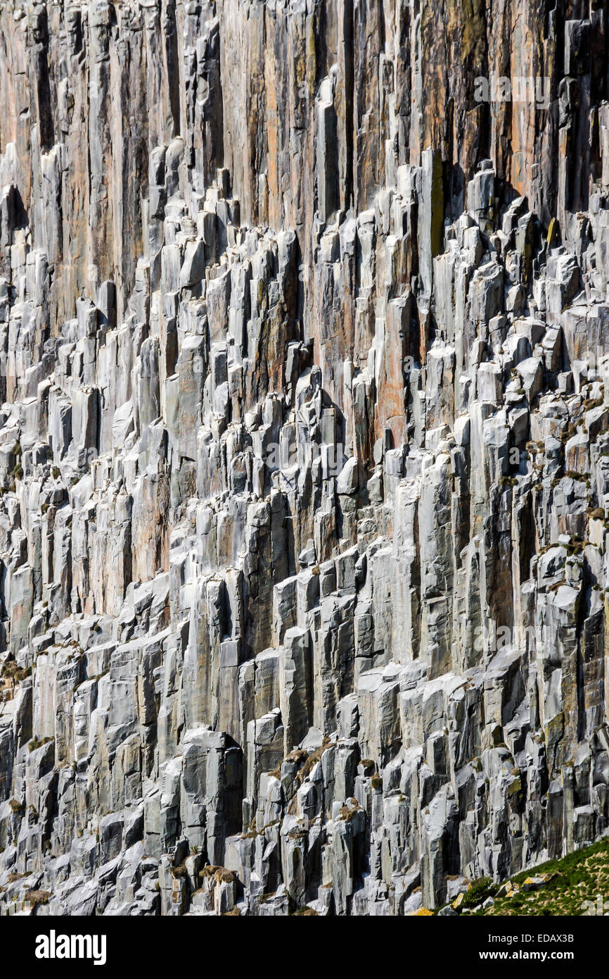 Close up view of famous Scottish island Ailsa Craig located at the ...