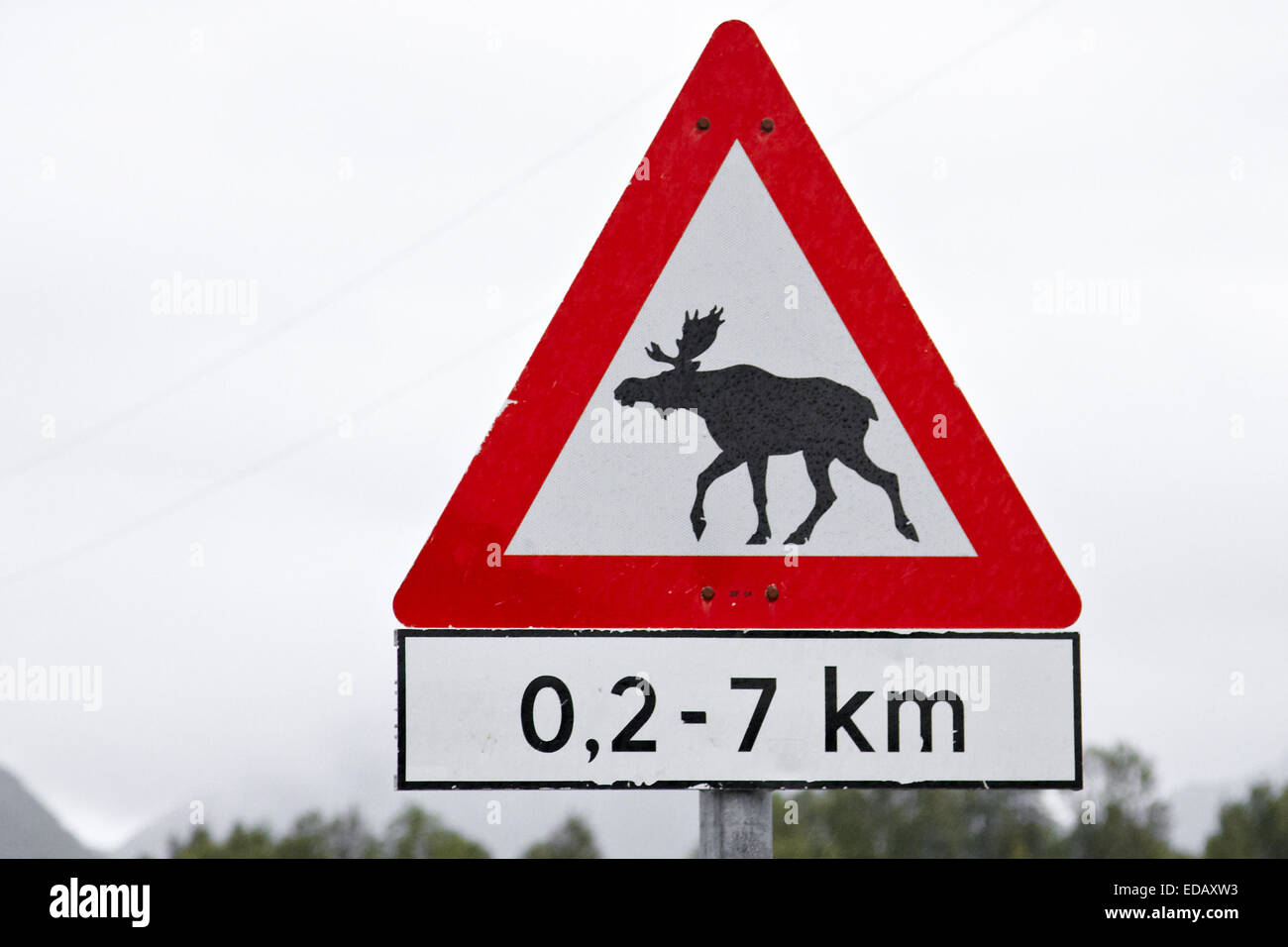 Norwegian road sign hi-res stock photography and images - Alamy