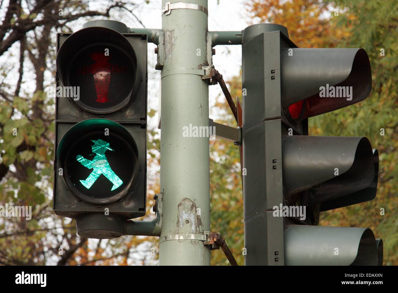 The Ampelmannchen, east Berlin traffic lights symbol Stock Photo - Alamy