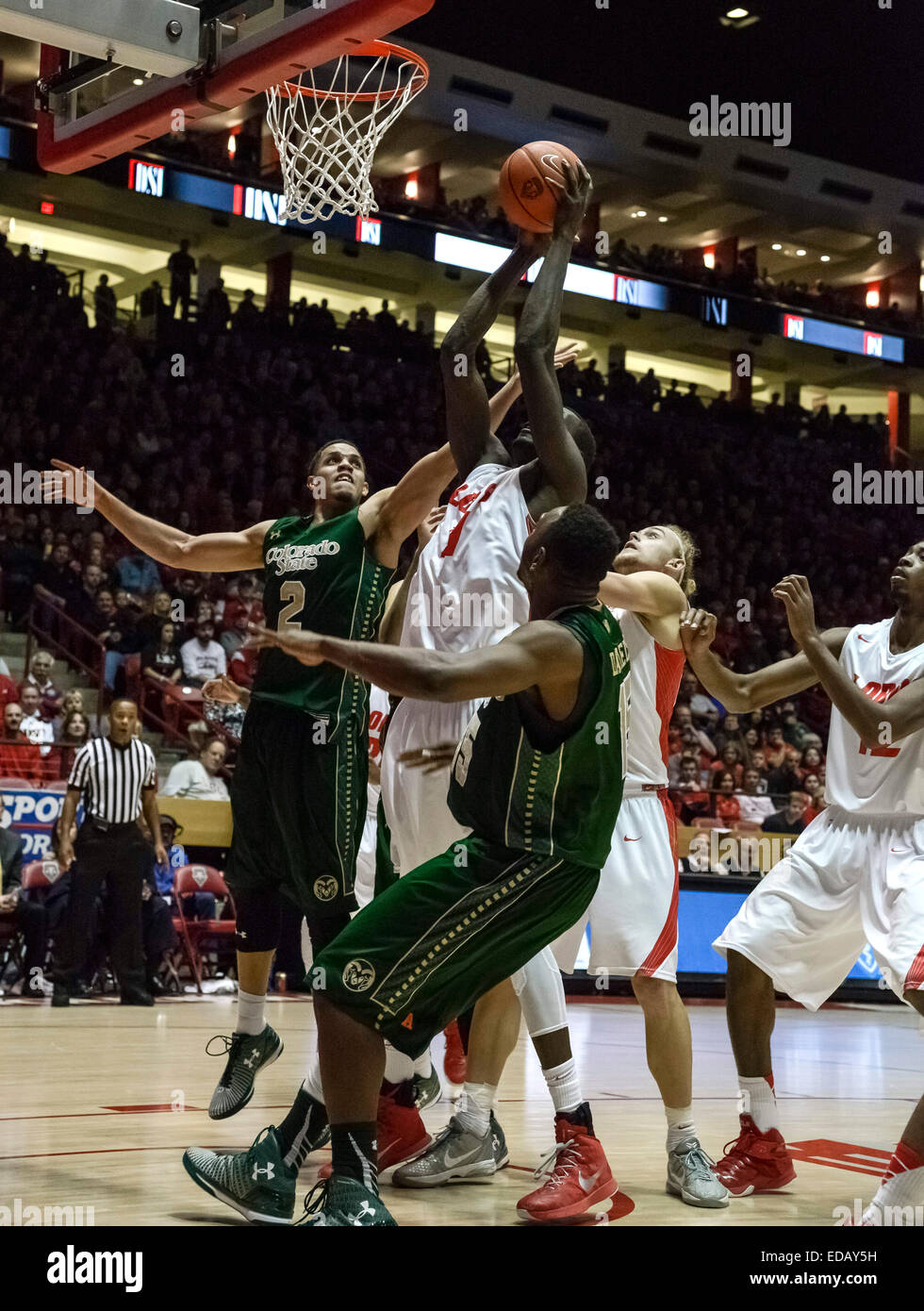 Albuquerque, New Mexico. 03rd Jan, 2015. New Mexico Lobos center Obij ...