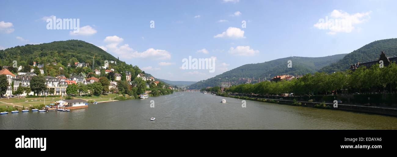 Neckar River at Heidelberg Stock Photo - Alamy
