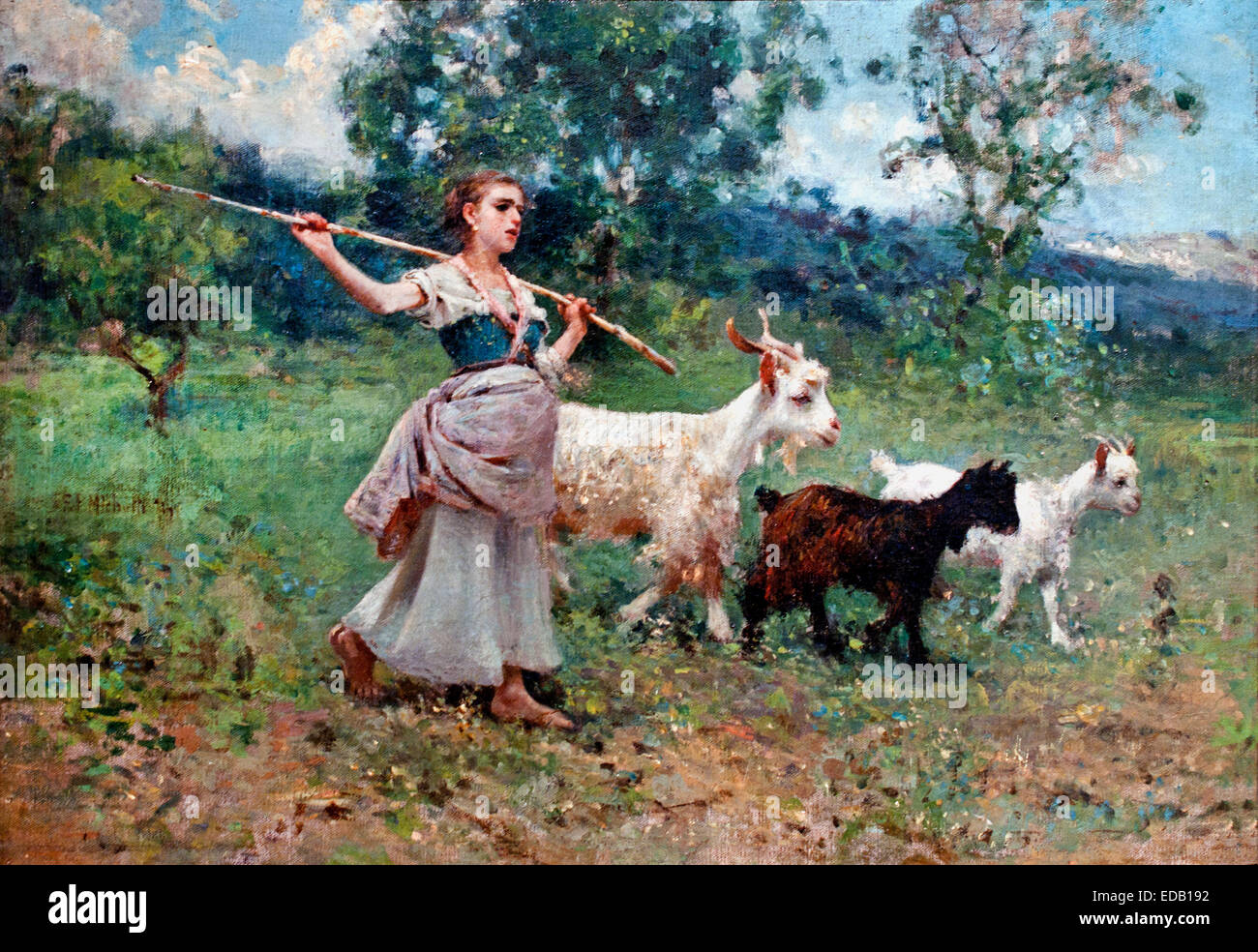 The shepherdess michetti hi-res stock photography and images - Alamy