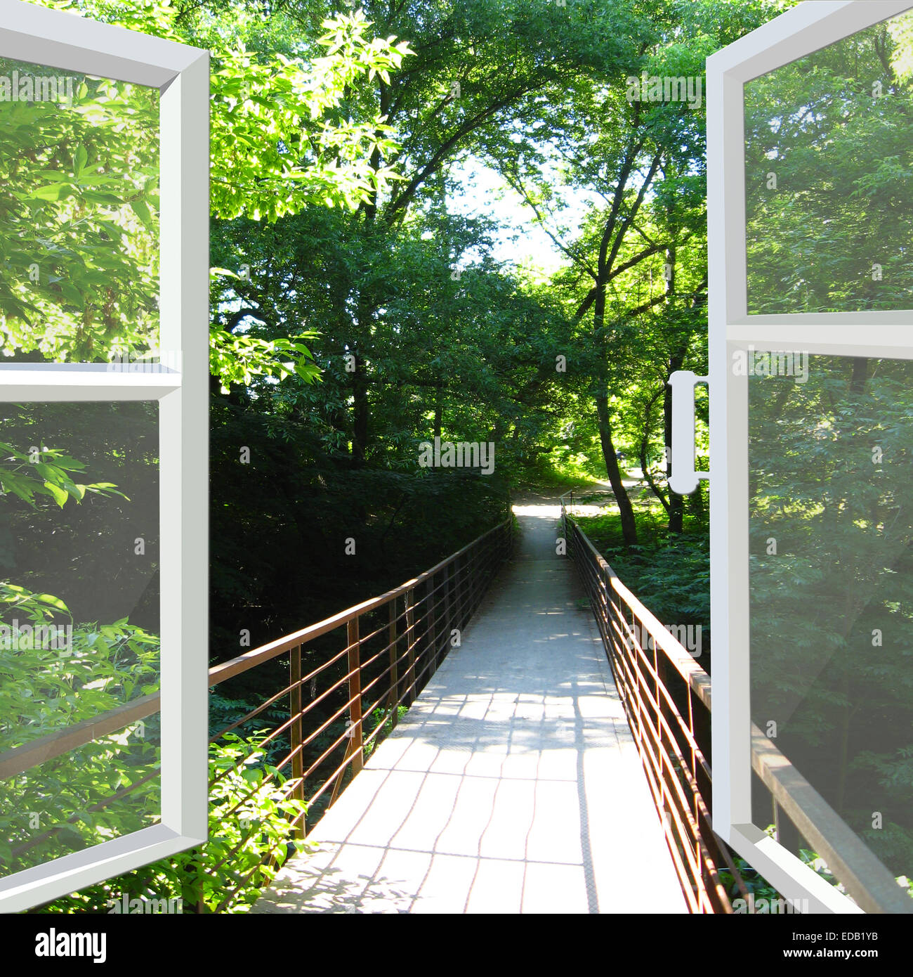 Glass window bridge hi-res stock photography and images - Alamy