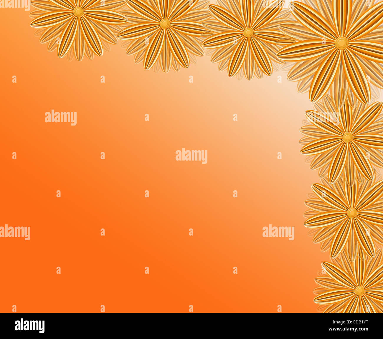 floral stylish ornament from red in upper right angle. Trendy red card ...