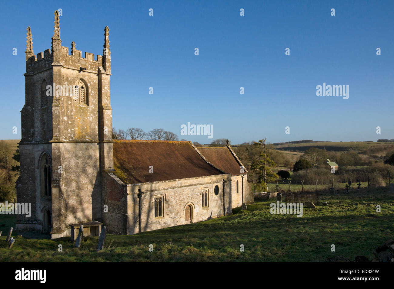 Imber church salisbury plain hi-res stock photography and images - Alamy