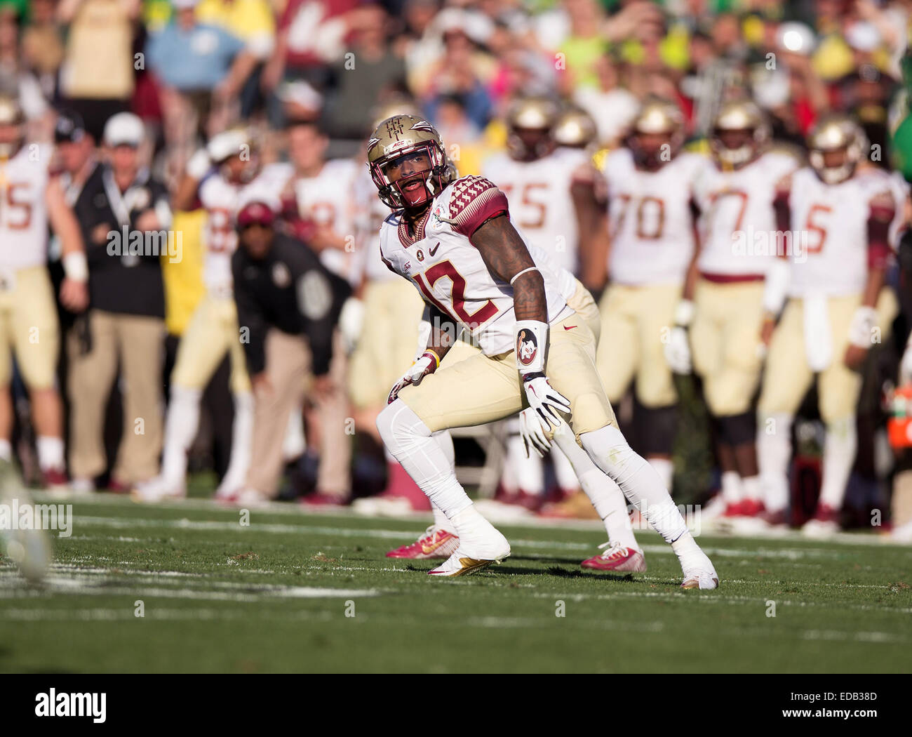 Pasadena, CA. 1st Jan, 2015. Florida State Seminoles wide receiver (12 ...