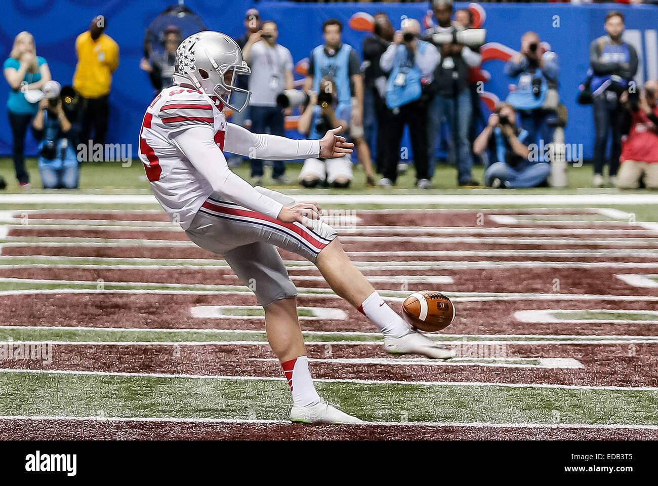 New Orleans, LA, USA. 01st Jan, 2015. Ohio State Buckeyes punter ...