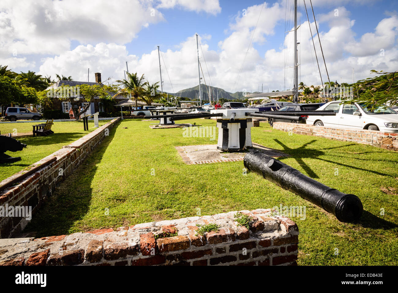Capstans, Nelson's Dockyard, English Harbor, Antigua Stock Photo - Alamy
