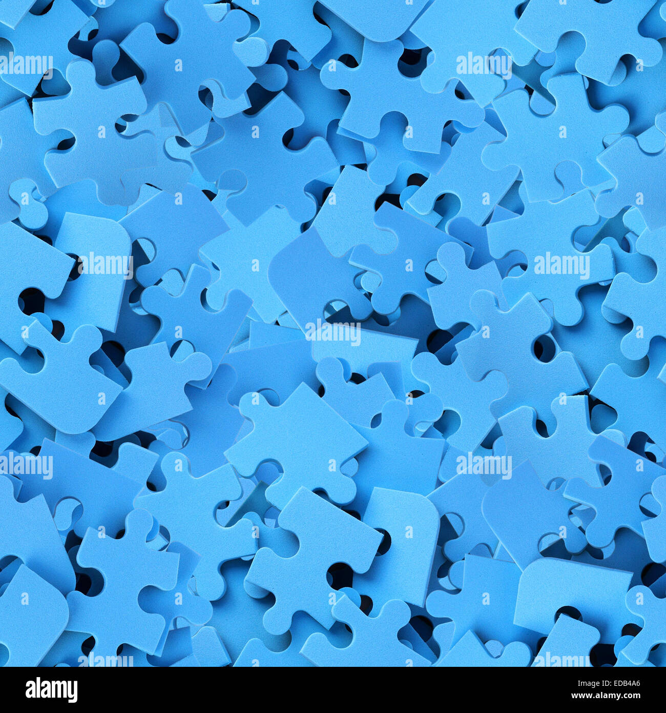 The blue puzzles abstract seamless patterns for a background Stock ...