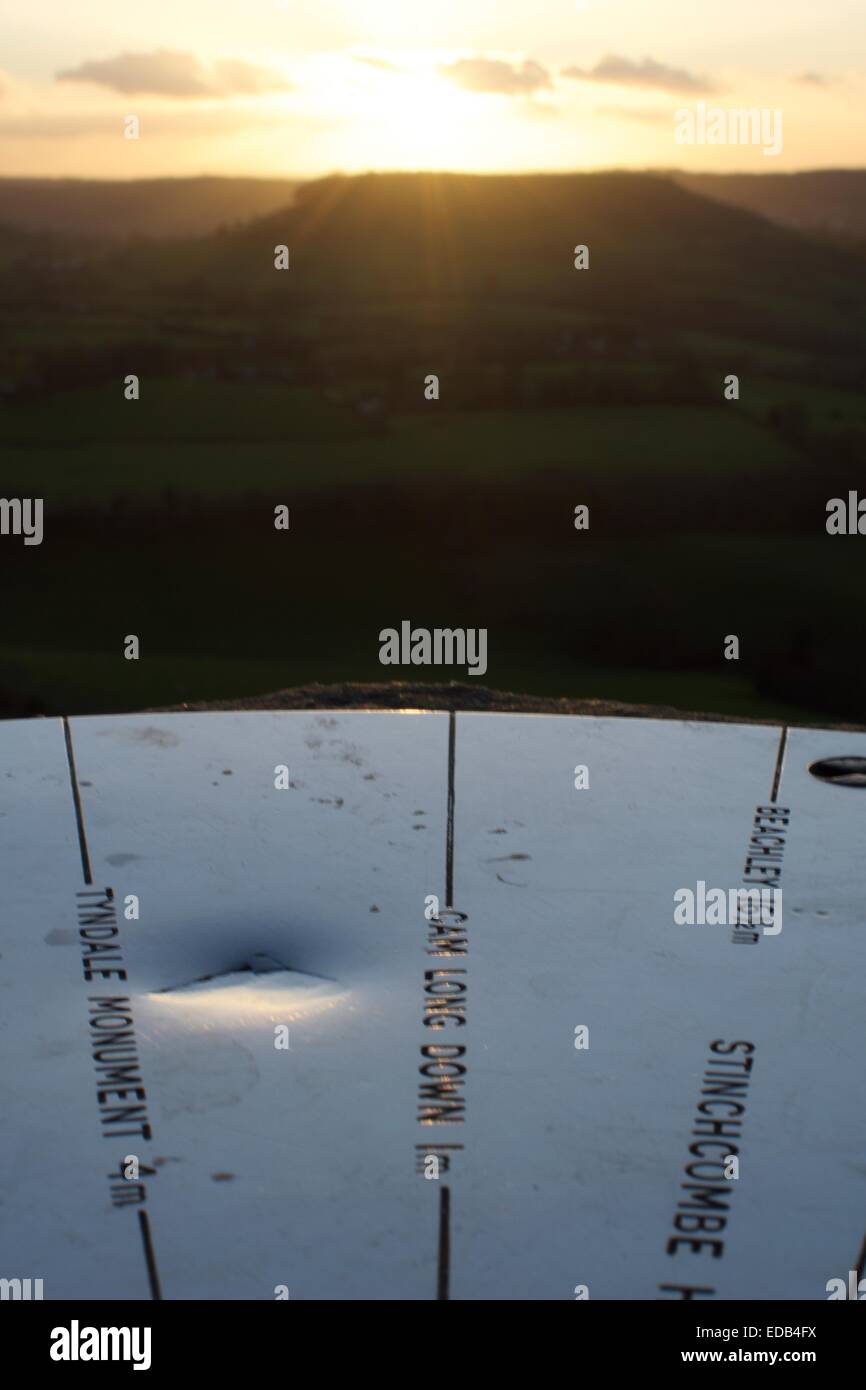 Sunset View Point towards Cam Long Down Stock Photo - Alamy