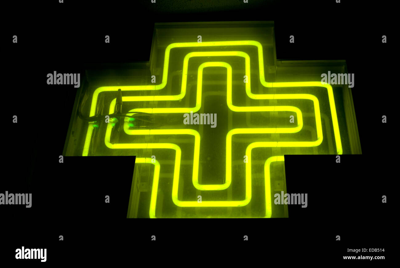 Pharmacy neon sign hi-res stock photography and images - Alamy