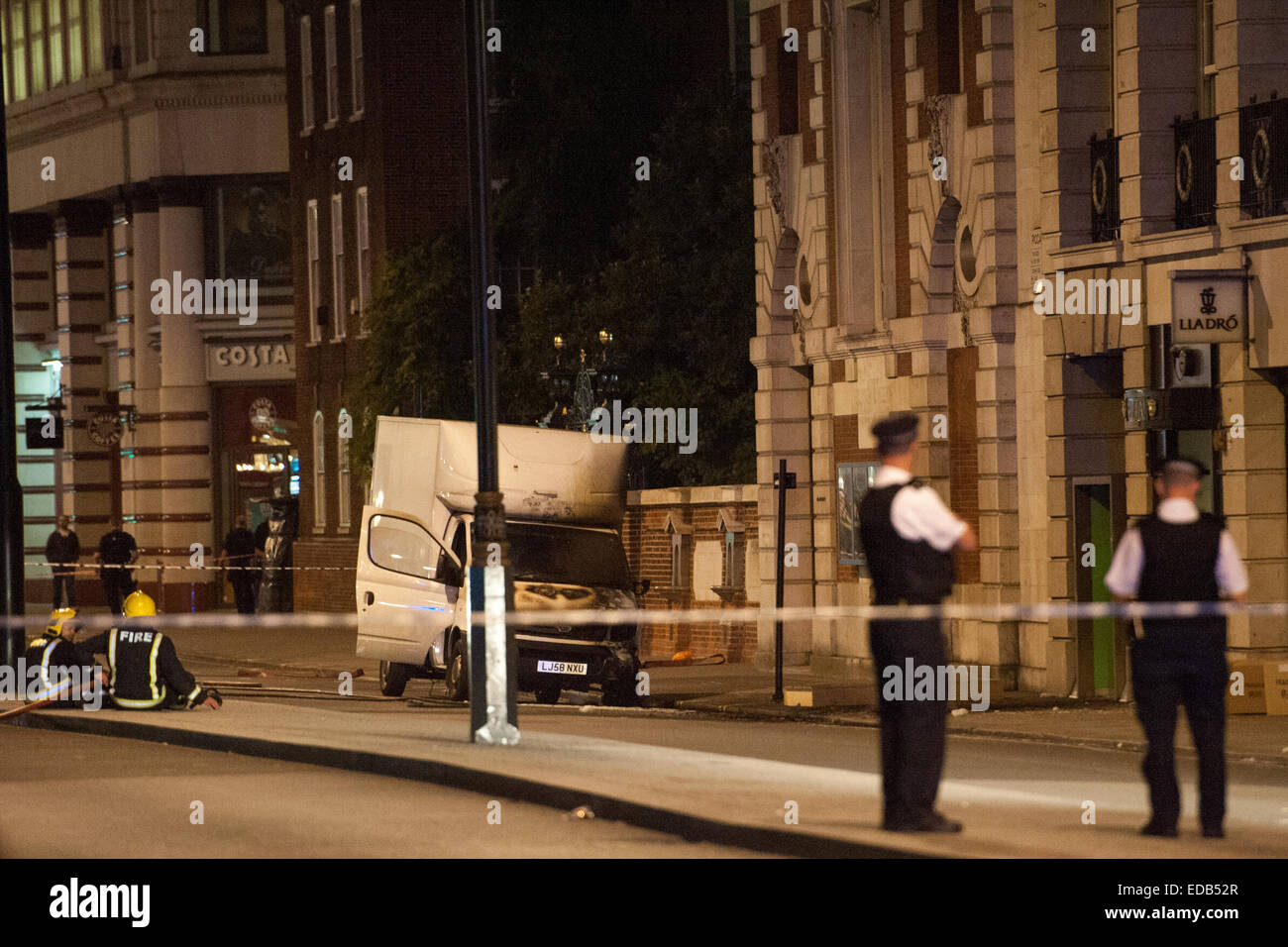 A lorry fire had sparked panic in central London, amid reports of ...