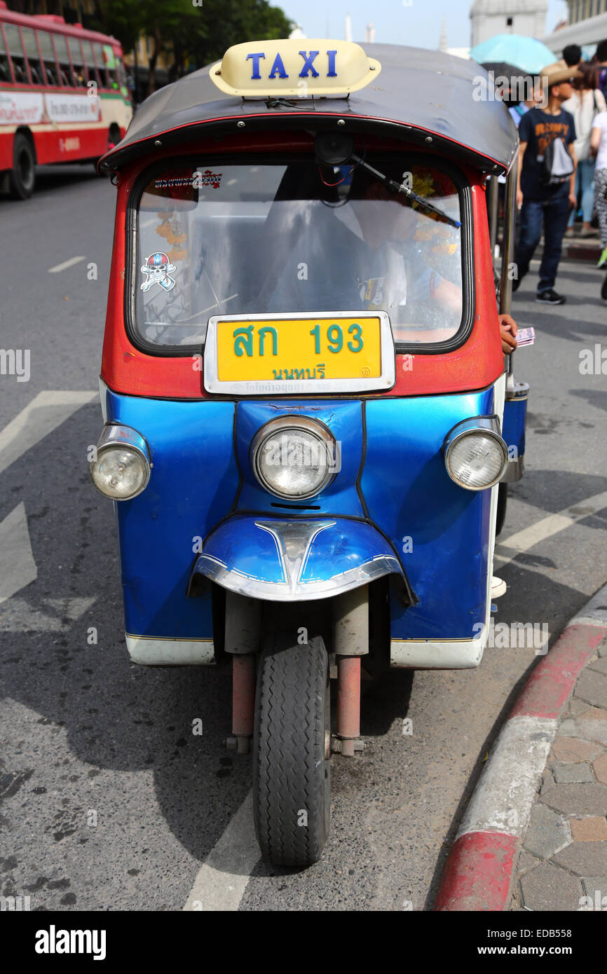 Traditional Tuk Tuk taxi transport in Bangkok, Thailand Stock Photo - Alamy