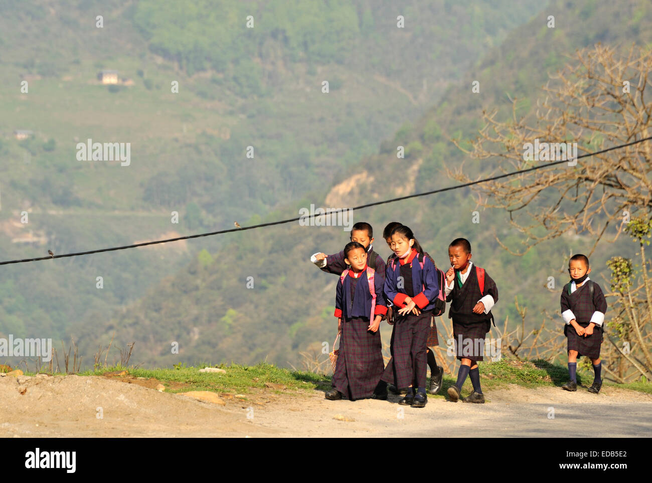 Bhutan children hi-res stock photography and images - Alamy
