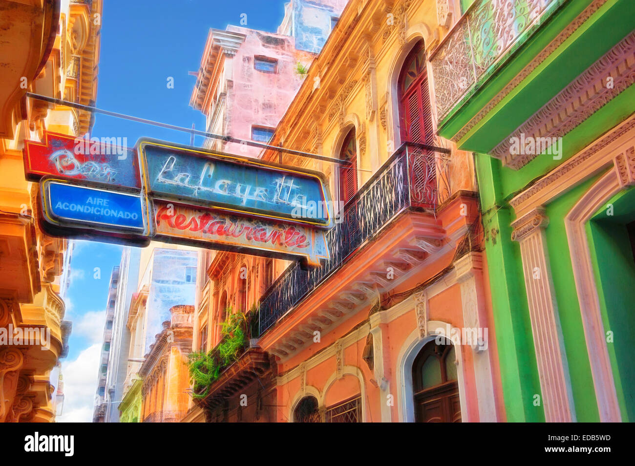 Spanish colonial architecture havana cuba High Resolution Stock ...