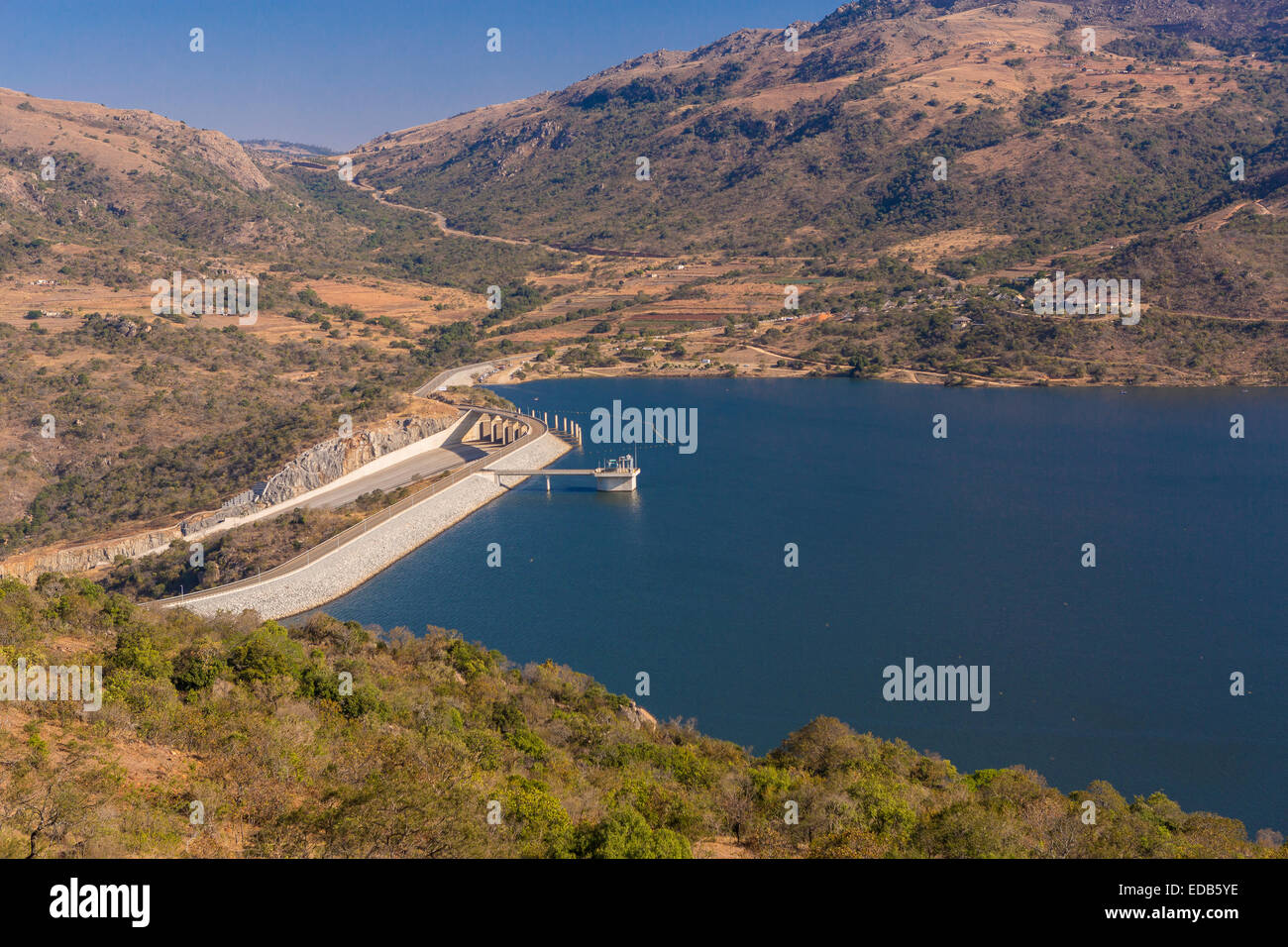 HHOHHO, SWAZILAND, AFRICA - Maguga Dam and reservoir on the Komati ...