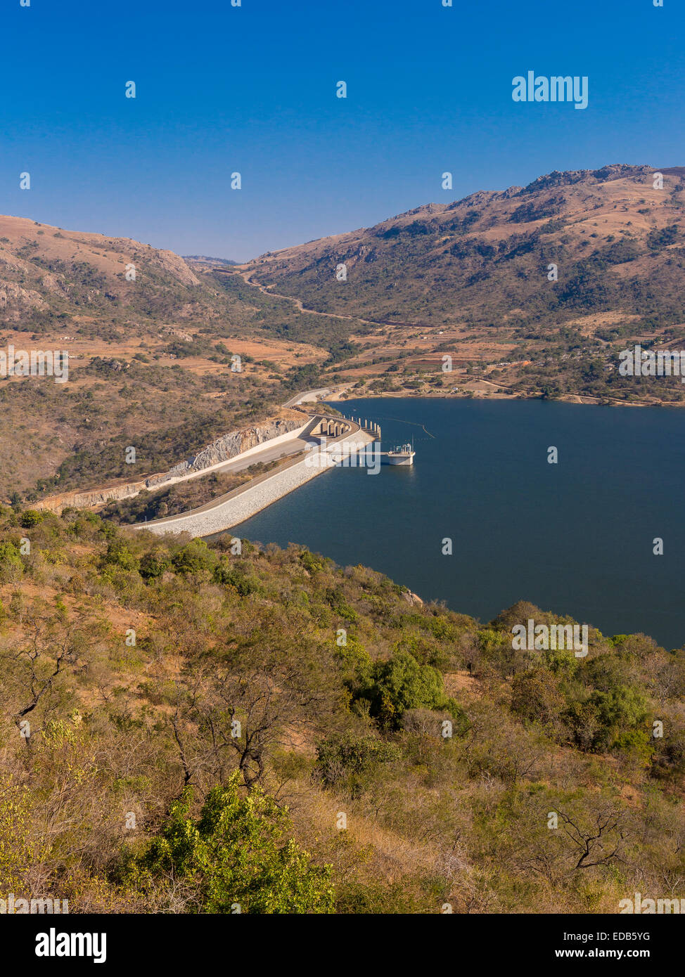 HHOHHO, SWAZILAND, AFRICA - Maguga Dam and reservoir on the Komati ...