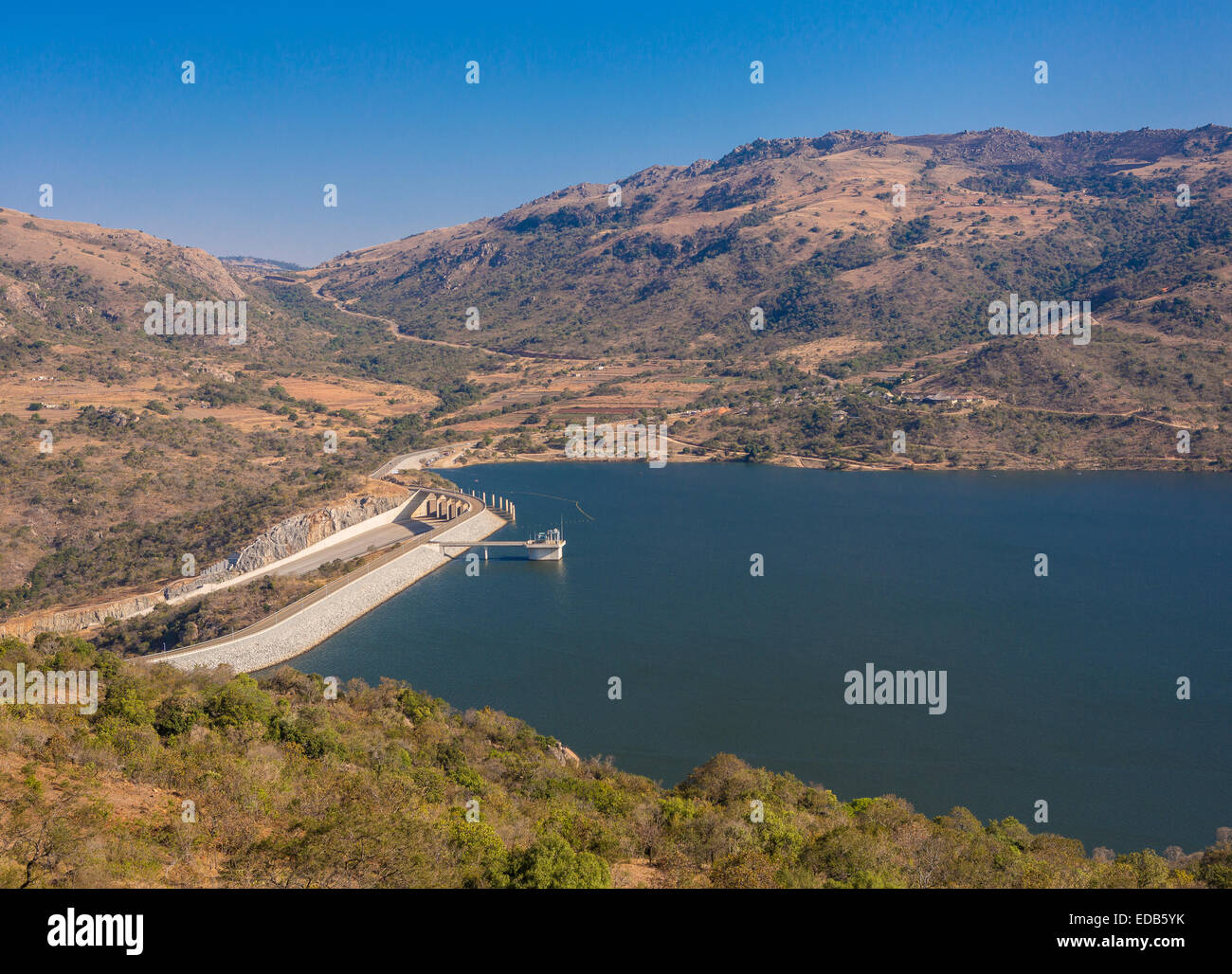 HHOHHO, SWAZILAND, AFRICA - Maguga Dam and reservoir on the Komati ...