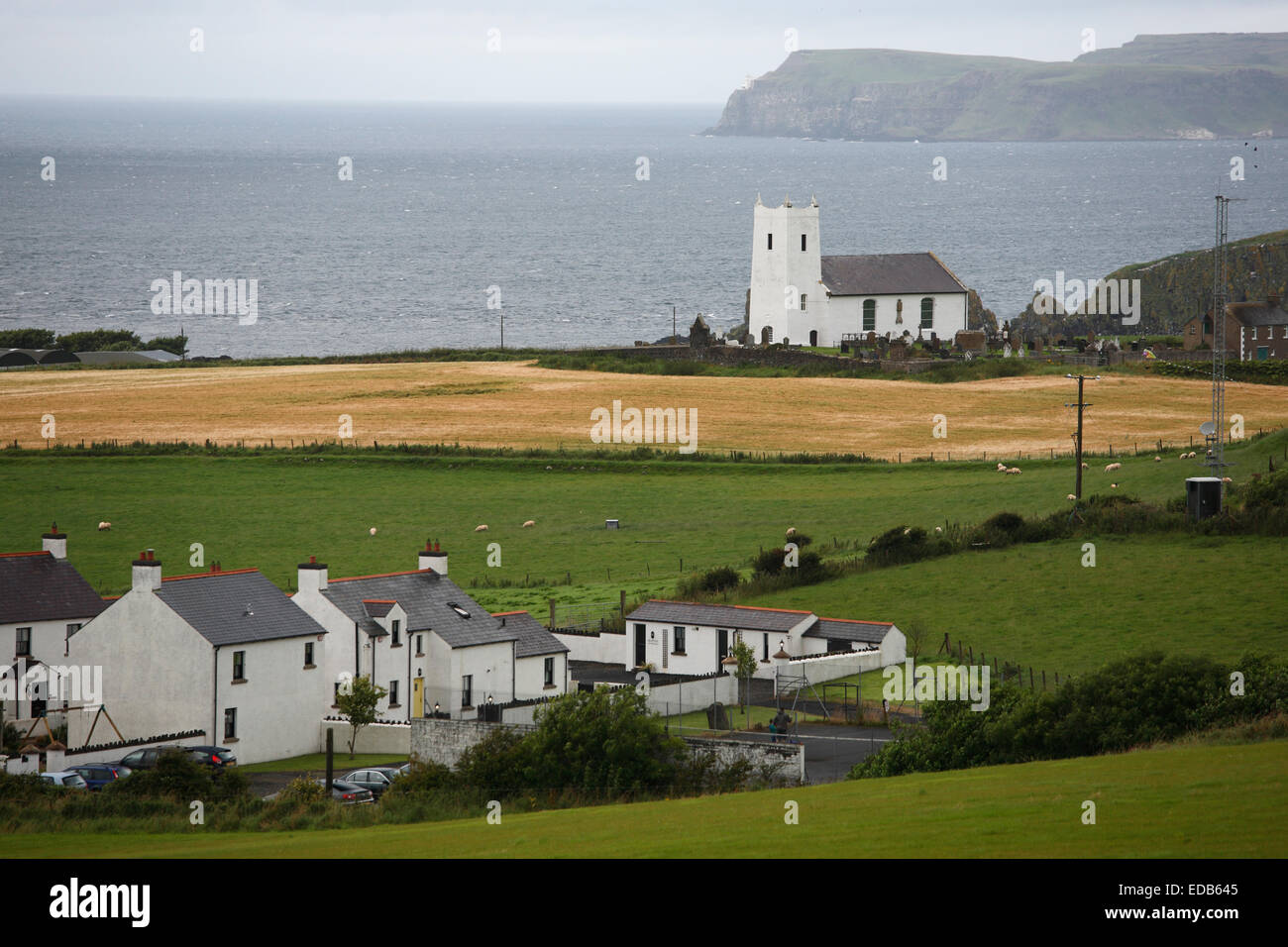 Ballintoy Parish Church Stock Photo - Alamy
