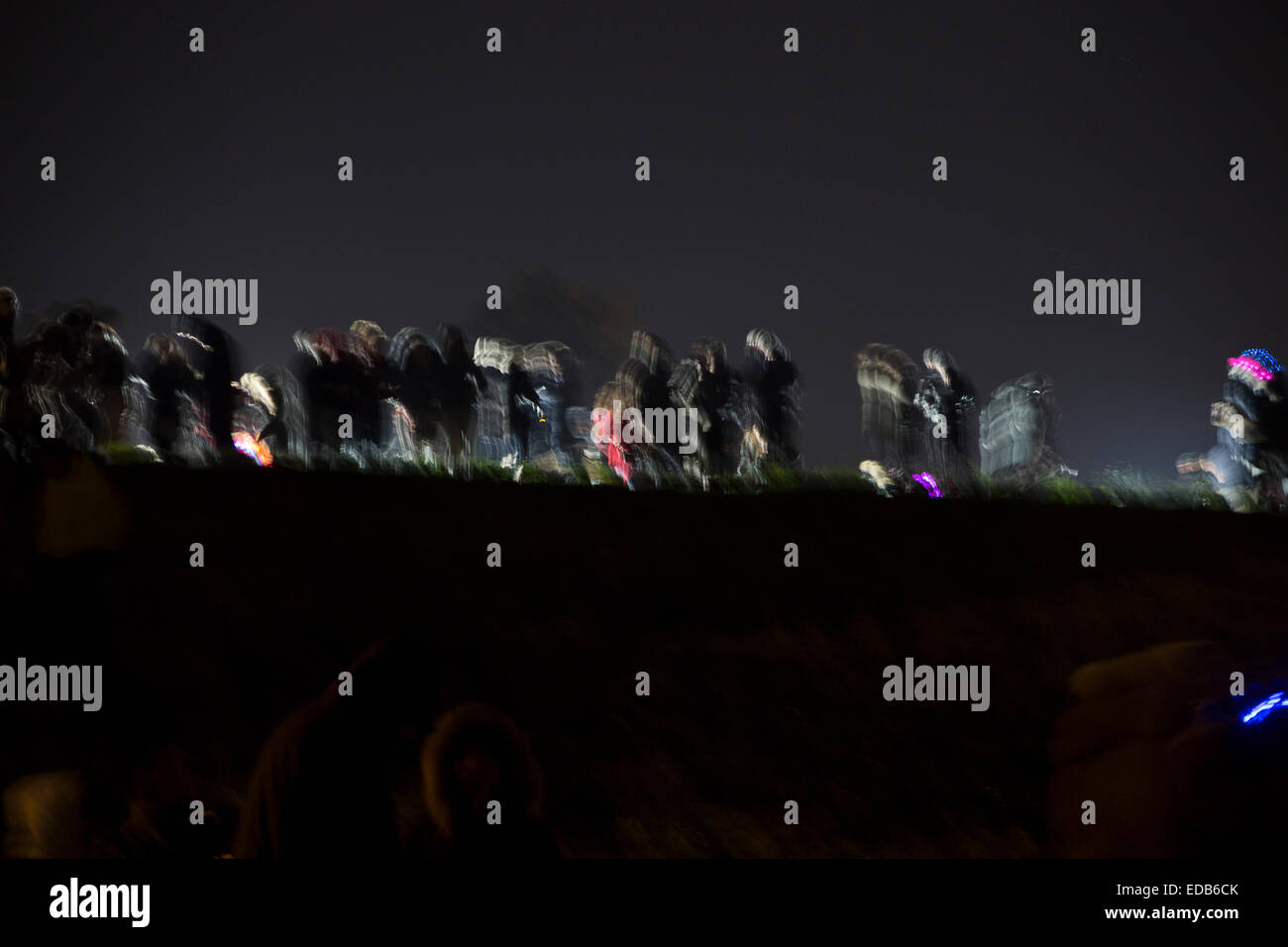 abstract picture of crowd in the night Stock Photo - Alamy