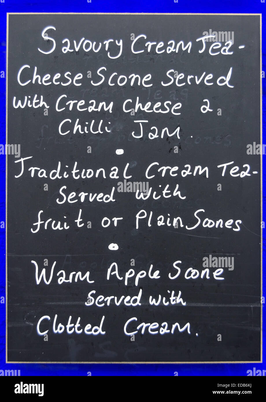 English Cream Tea Sign Stock Photo - Alamy