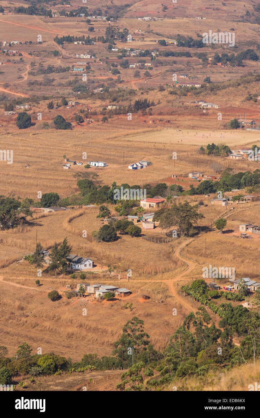 SWAZILAND, AFRICA - Rural settlement, agriculture, and homes Stock ...