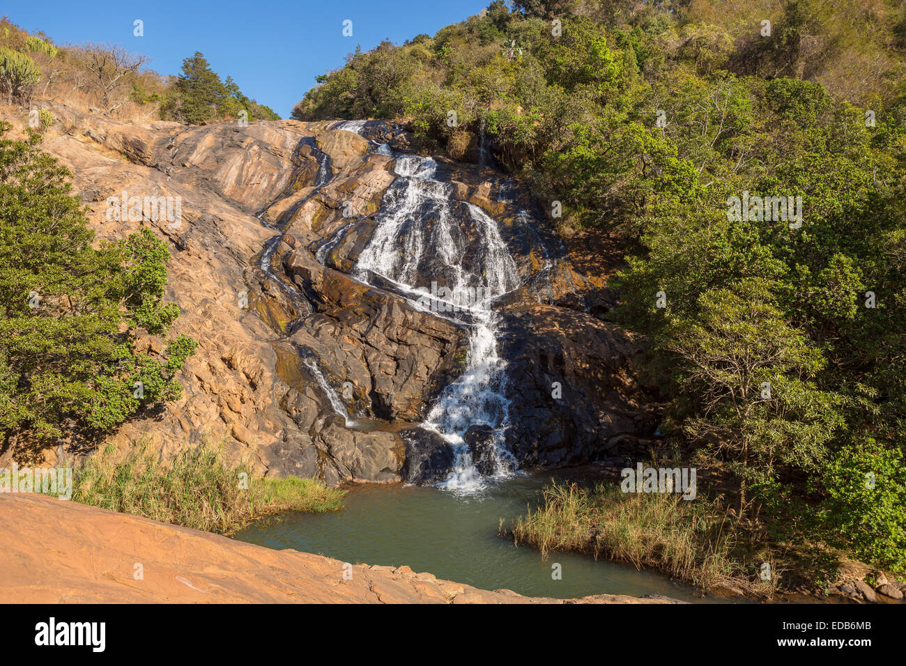HHOHHO, SWAZILAND, AFRICA - Phophonyane Nature Reserve waterfall Stock ...