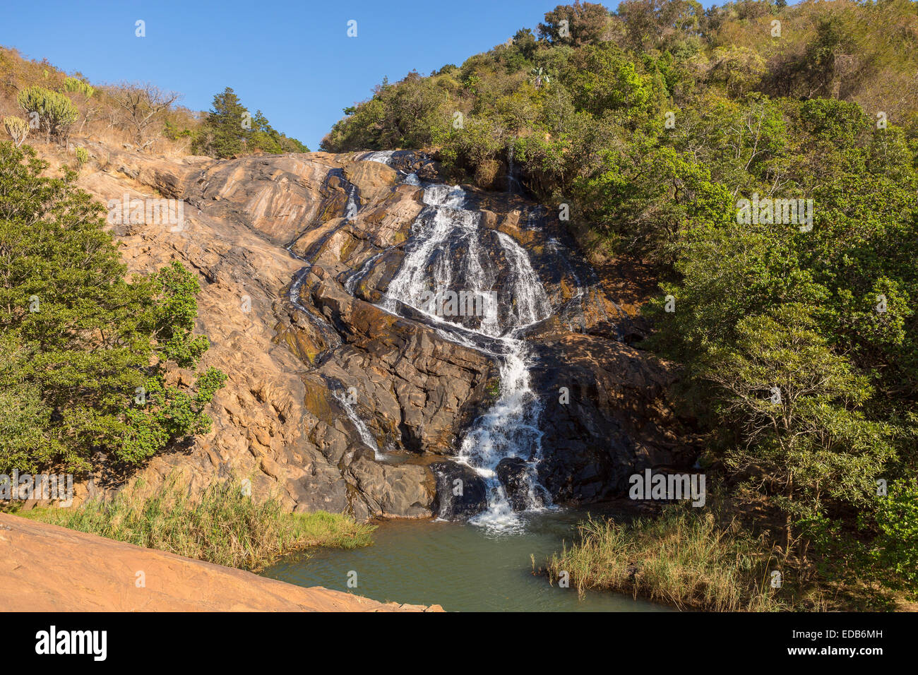 HHOHHO, SWAZILAND, AFRICA - Phophonyane Nature Reserve waterfall Stock ...