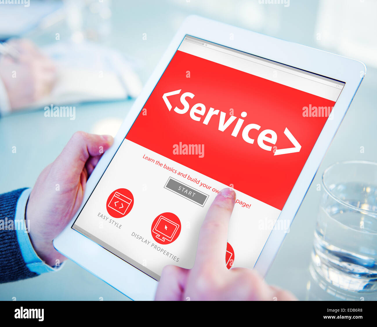 Digital Online Service Assistance Office Working Concept Stock Photo ...