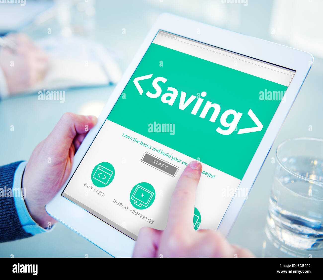 Digital Online Saving Finance Office Working Concept Stock Photo - Alamy