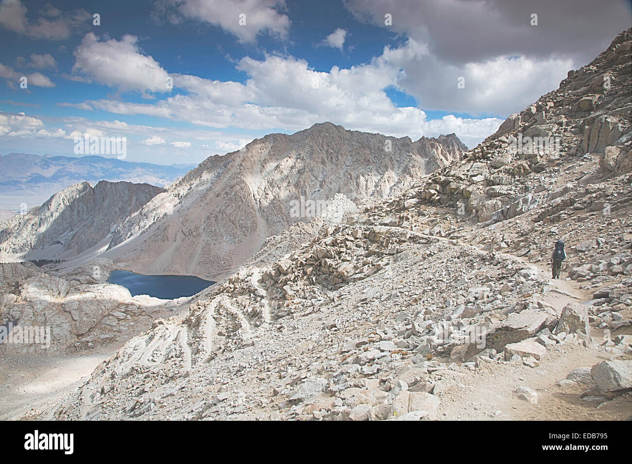 Hiking Mount Whitney, high point of California Stock Photo - Alamy