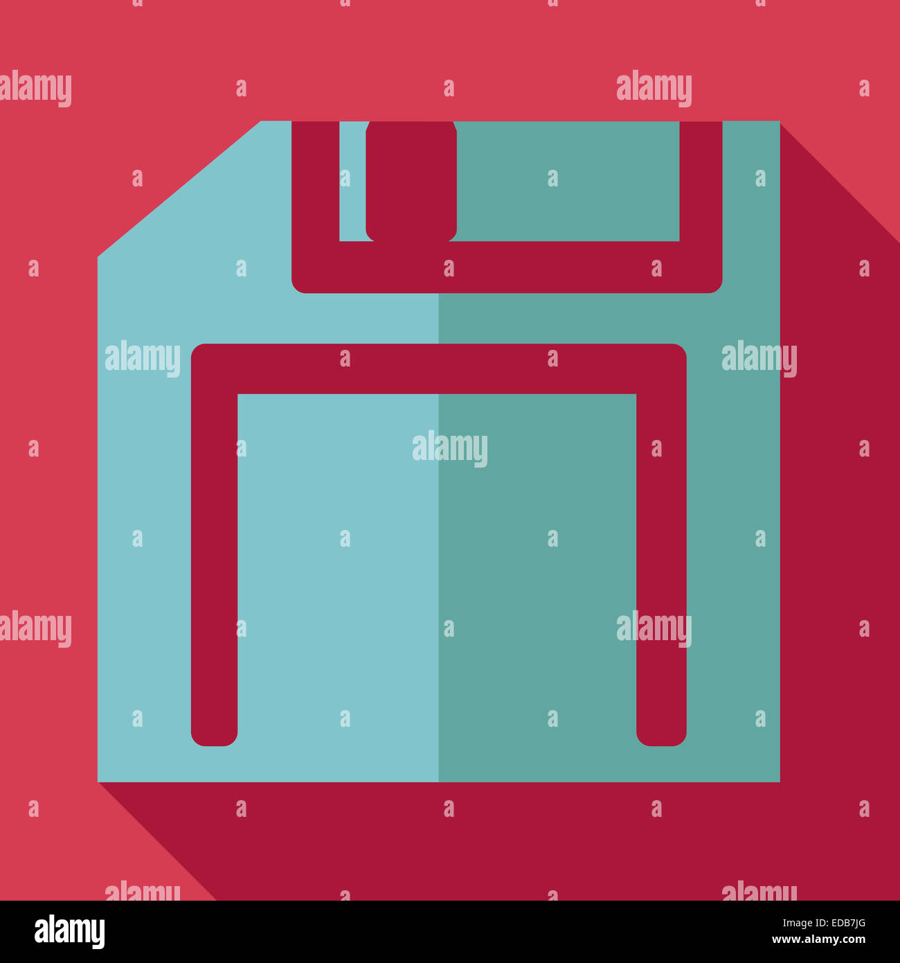 Modern flat design concept icon. Computer disk diskette. Vector Stock Photo - Alamy